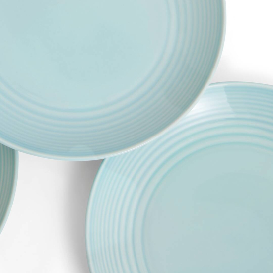 Gordon Ramsay Maze Plate 22cm 8.7in Blue, Set of 4 - Royal Doulton®